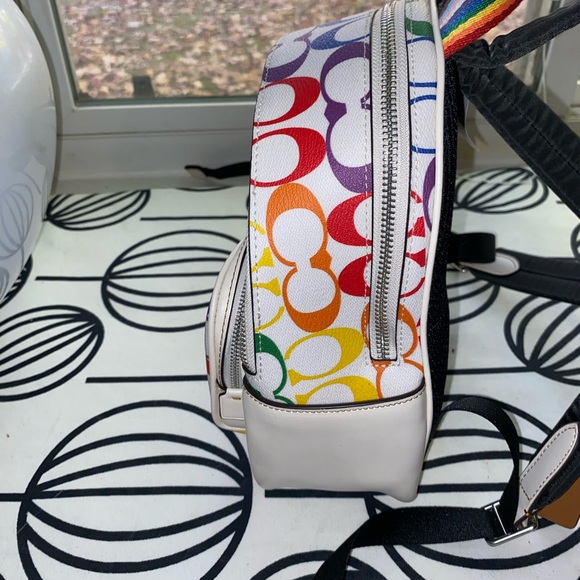 Coach | Bags | Nwt Coach Mini Court Backpack In Signature ...